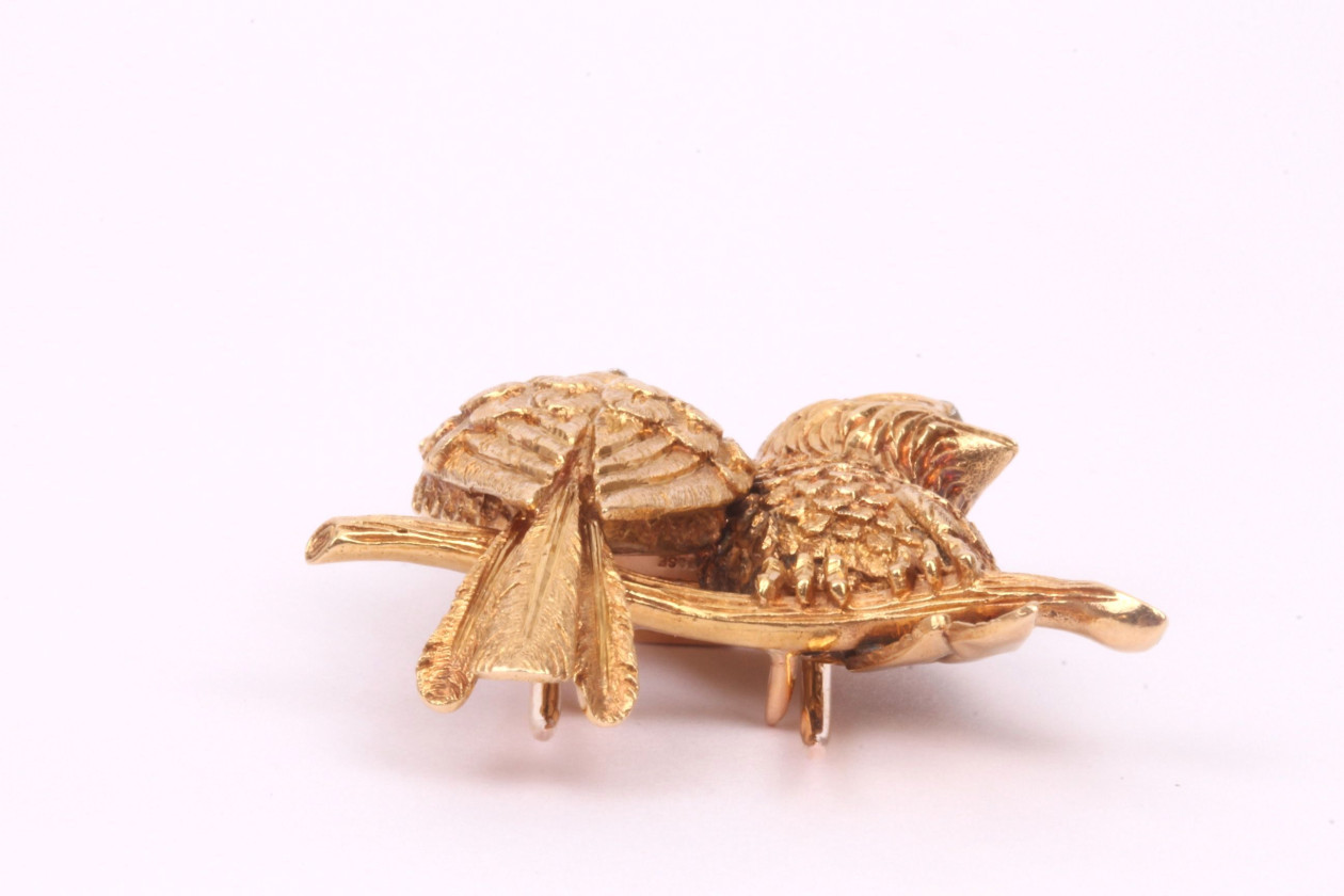 Broche Couple d'Oiseaux | Hervé CHASSAING