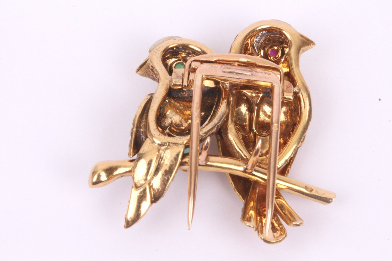 Broche Couple d'Oiseaux | Hervé CHASSAING
