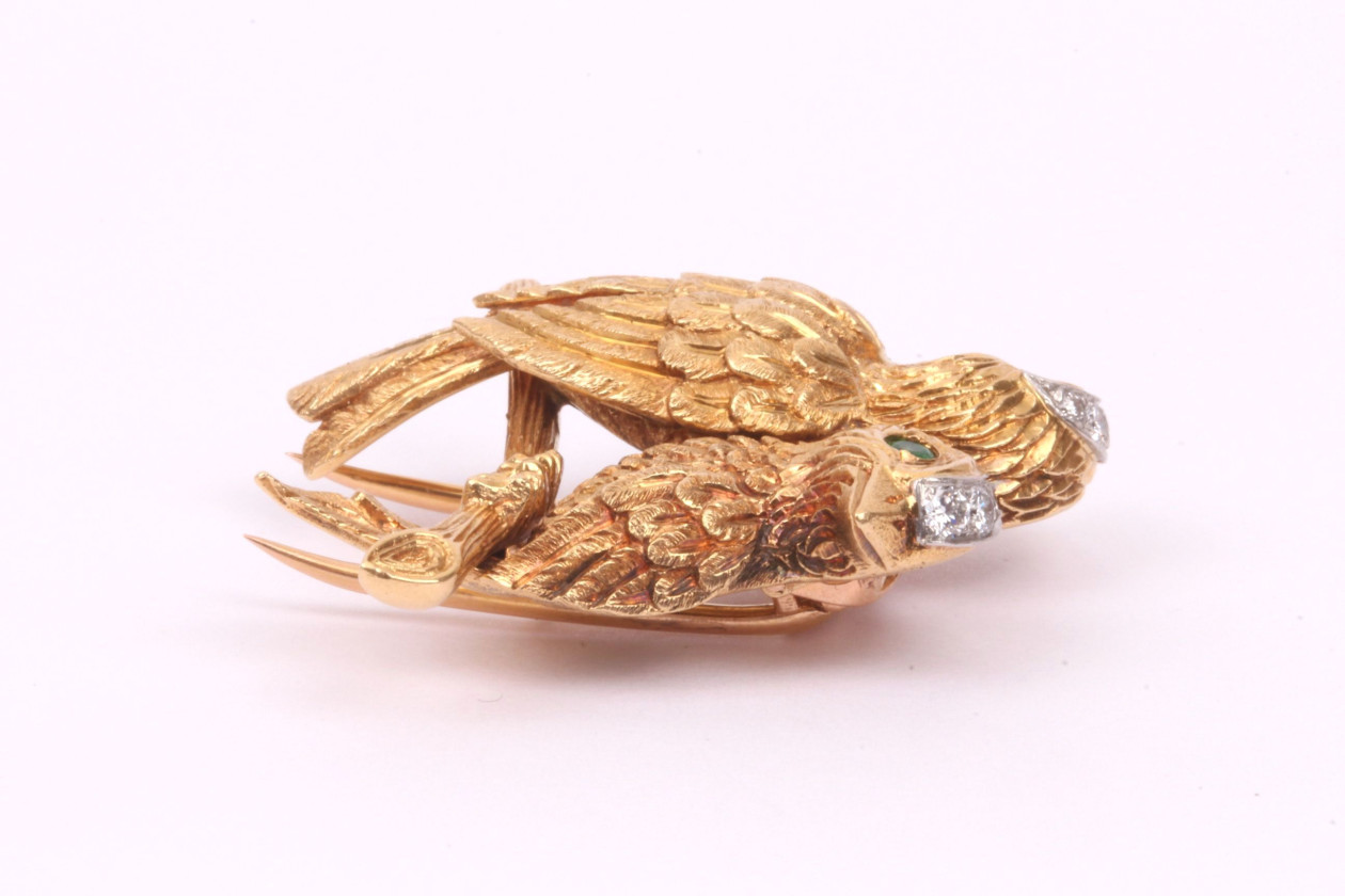 Broche Couple d'Oiseaux | Hervé CHASSAING